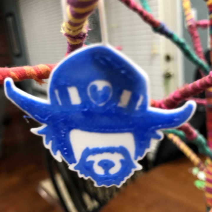 3D Printable McCree Character Icon Ornament by Nicholas Dienstbier