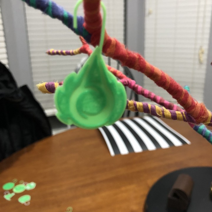 3D Printable Moira Ult Icon Ornament by Nicholas Dienstbier