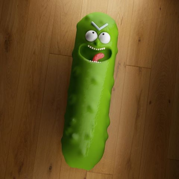 3D Printable Pickle Rick by caleb osborne