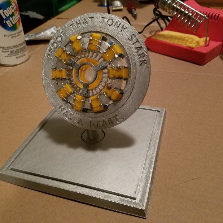 3D Printable Iron Man: Proof That Tony Stark Has A Heart by T-E-C