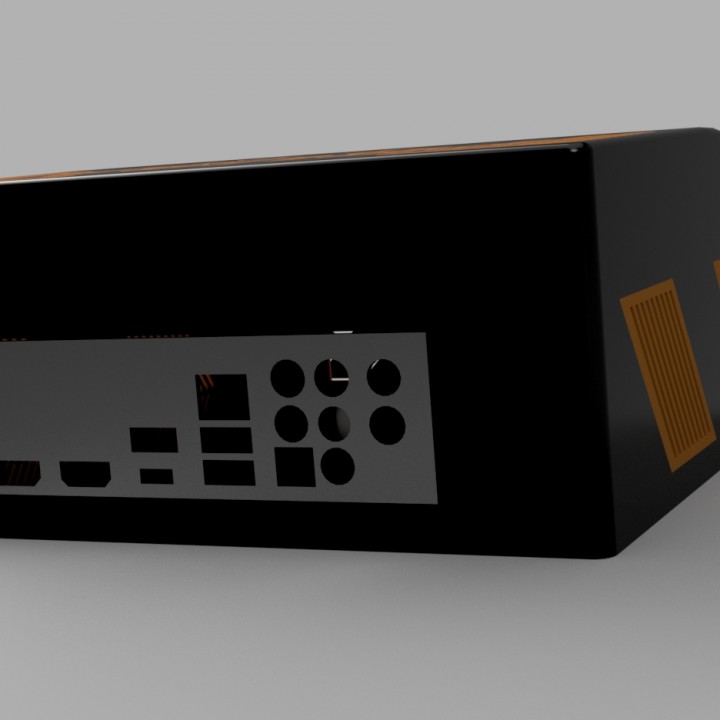 3D Printable Prusa branded printable Mini-ATX Computer case by Bob Morsch