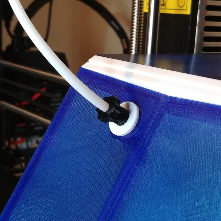 3D Printable Filament Guide and Spool Enclosure by William Dutcher