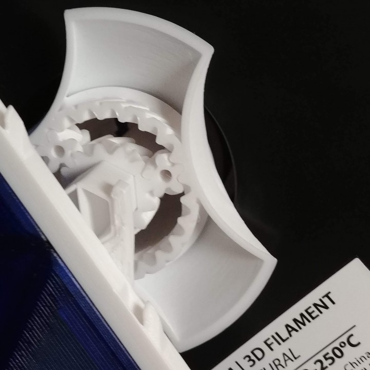 3D Printable Filament Guide and Spool Enclosure by William Dutcher