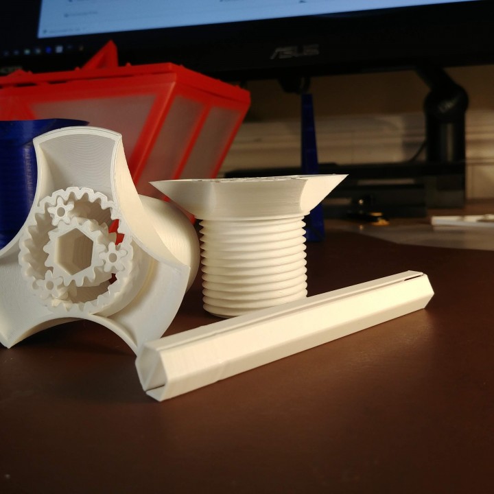 3D Printable Filament Guide and Spool Enclosure by William Dutcher