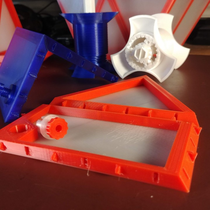 3D Printable Filament Guide and Spool Enclosure by William Dutcher