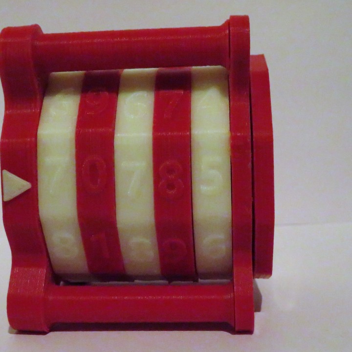 3D Printable Cryptex with numeric code by EL3D