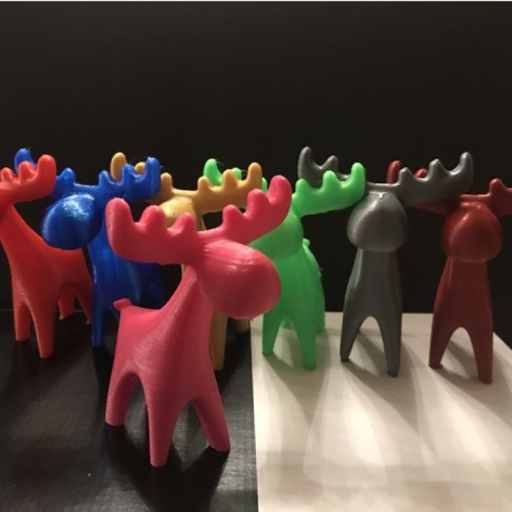 3D Printable moose_decoration by Peter Schuijt