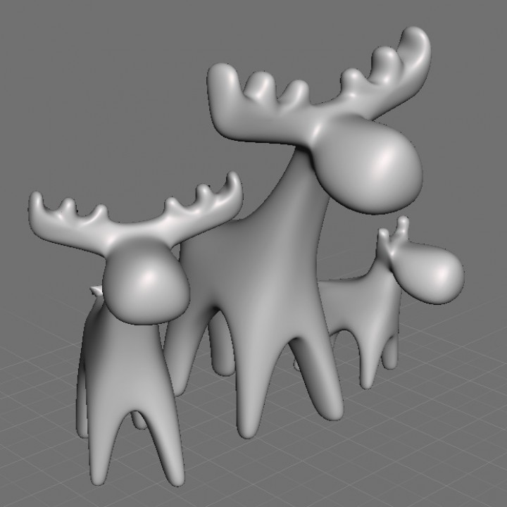 3D Printable moose_decoration by Peter Schuijt