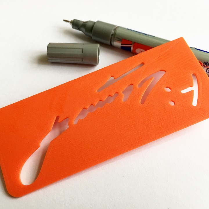 3D Printable Prusa Personaliser - Josef Prusa Signature Jig by Baschz Leeft