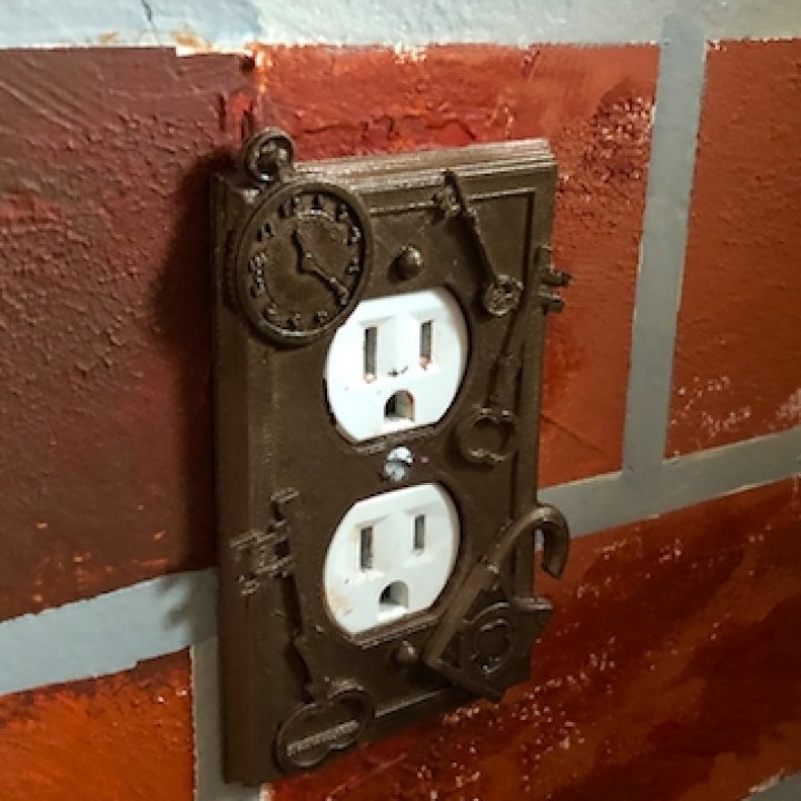3D Printable Vintage outlet cover by Nefftaly Veronika Diaz