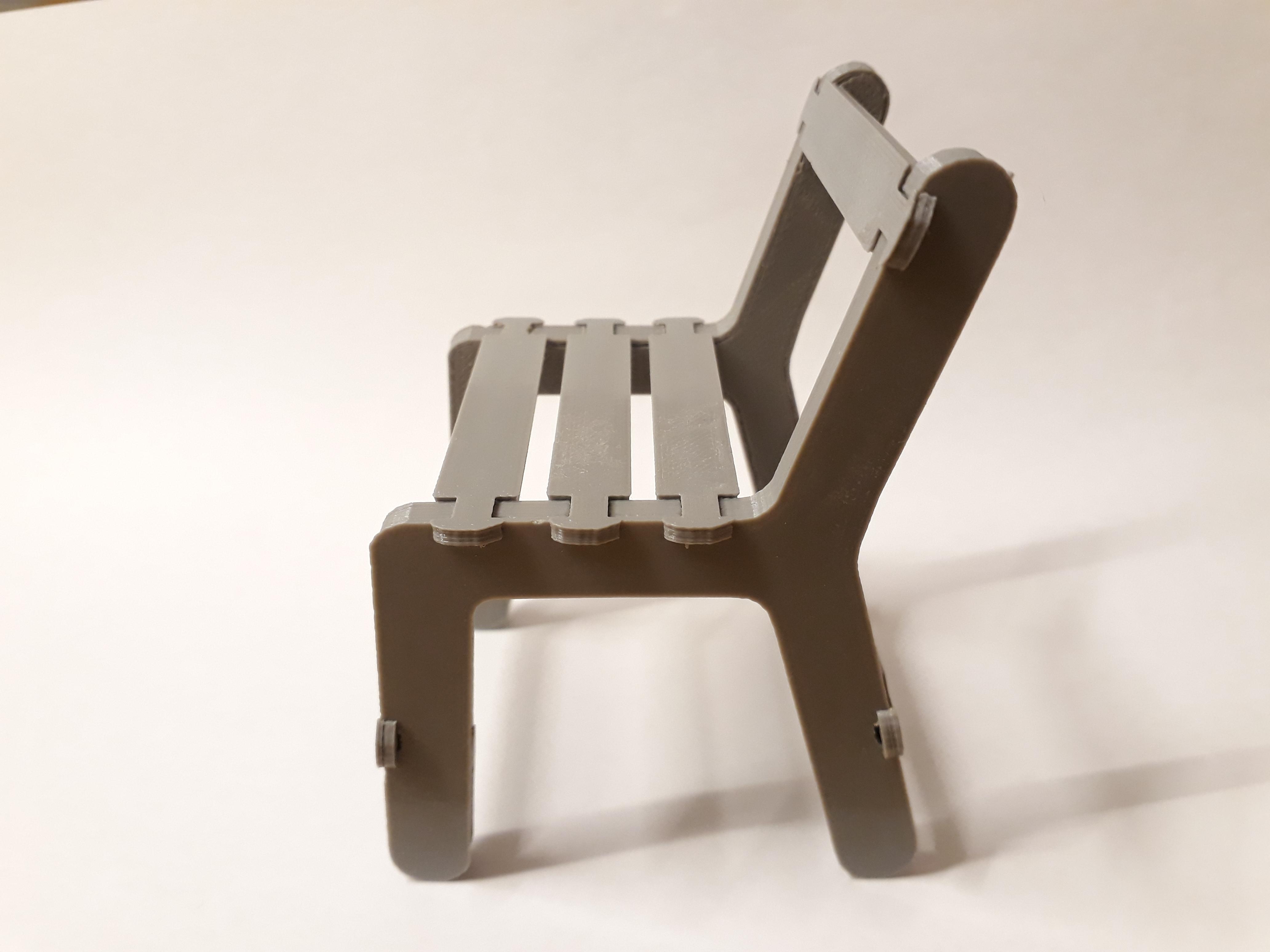 3D Printable Chair by SelfCAD