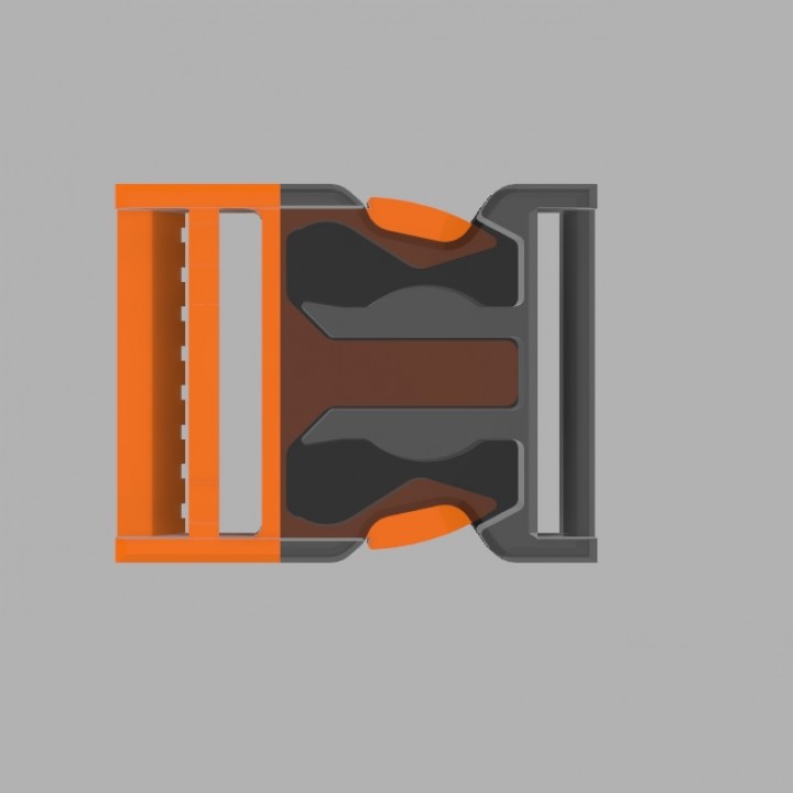 3D Printable Plastic Buckle - Large by Brodie Fairhall