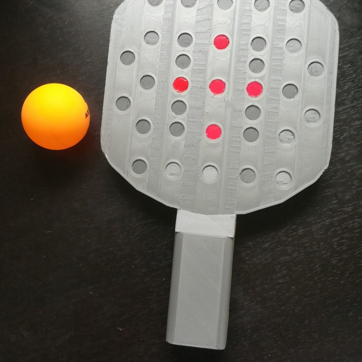 3D Printable Effect table tennis racket by Guillaume