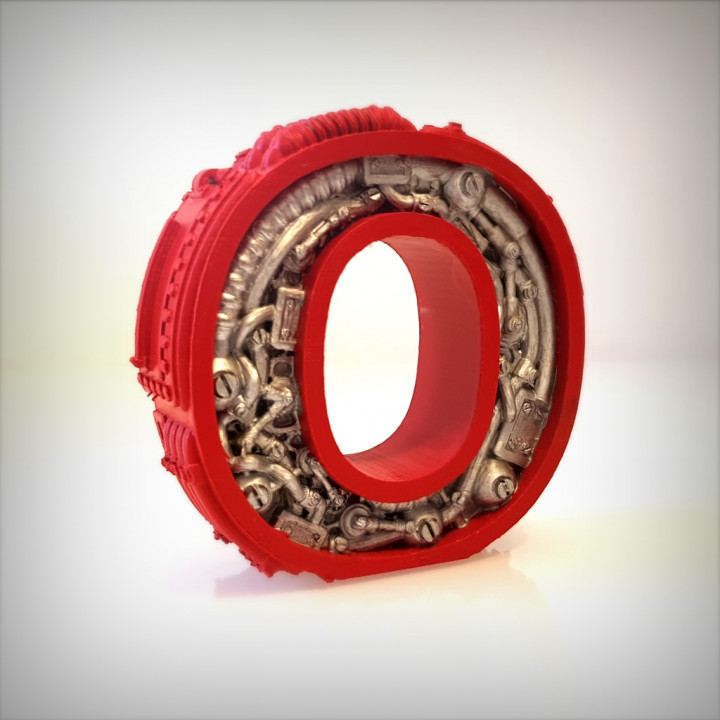 3D Printable Steampunk letter O by Alphonse Marcel