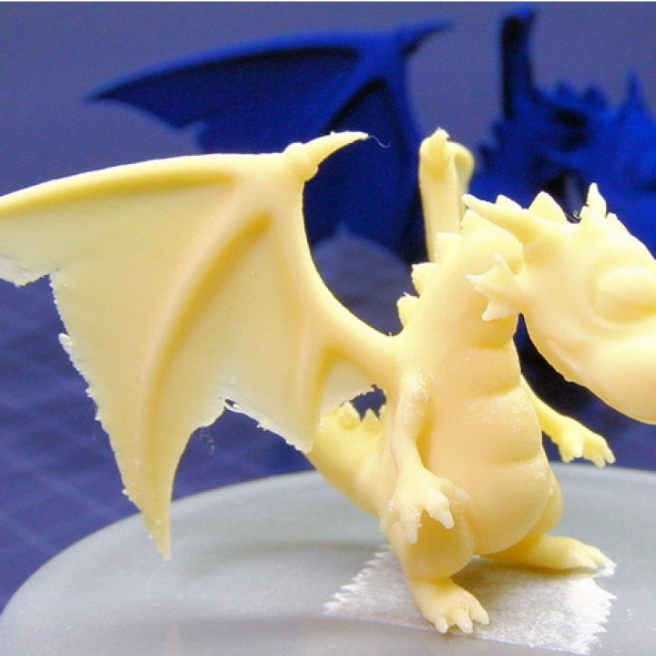 3D Printable Cute dragon by Peter Schuijt
