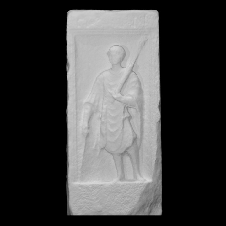 3D Printable Funerary stele with a relief by Scan The World