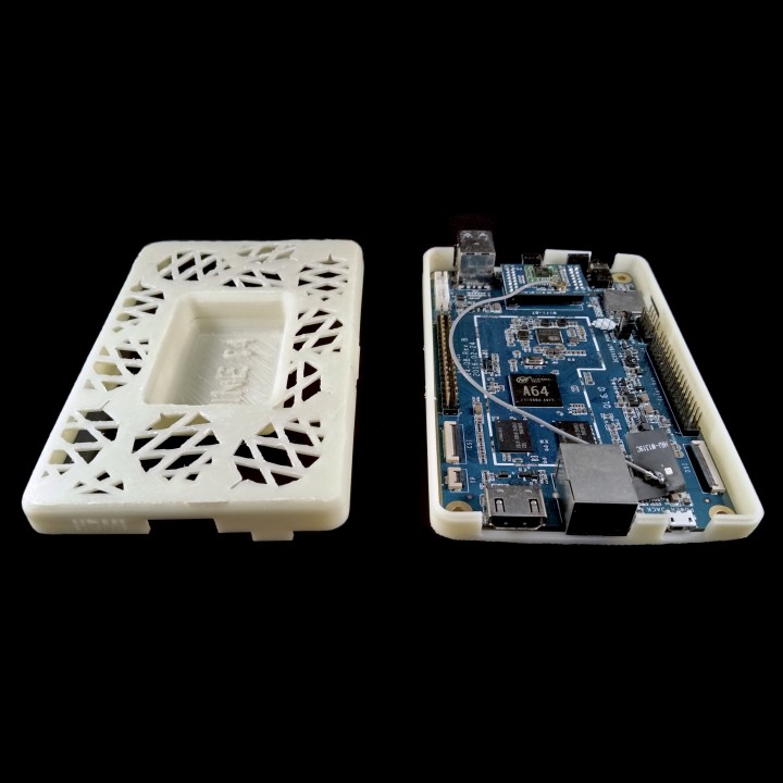 3D Printable Pine 64 Snap Enclosure - Pinestyle! by edditive