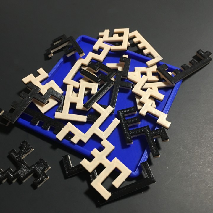 3D Printable Square Puzzle #1 by Jordan Dubois