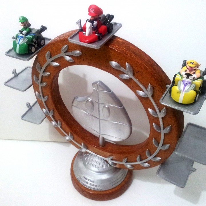 3D Printable Mario Kart Trophy by edditive