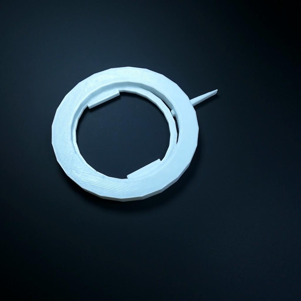 3D Printable Buster Xcalibur Slash Frame by Justin Aiden Lyric Wilson