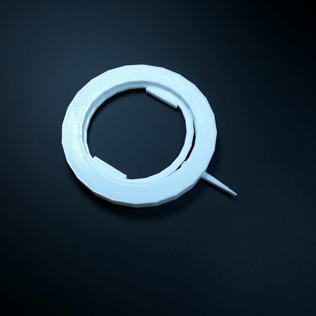 3D Printable Buster Xcalibur Slash Frame by Justin Aiden Lyric Wilson