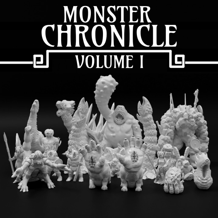 3D Printable Monster Chronicle: Volume I by Ill Gotten Games