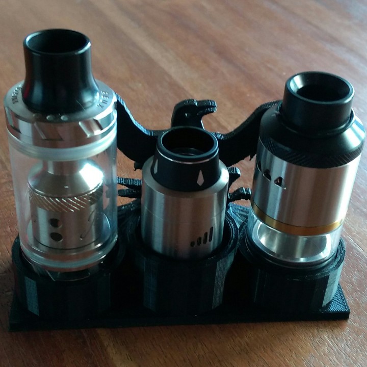 3D Printable Atomizer Stand with Crow by DasMia