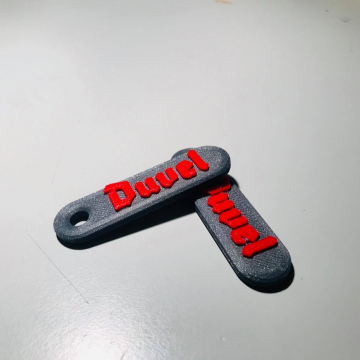 3D Printable Duvel keychain by Dennis Prijs