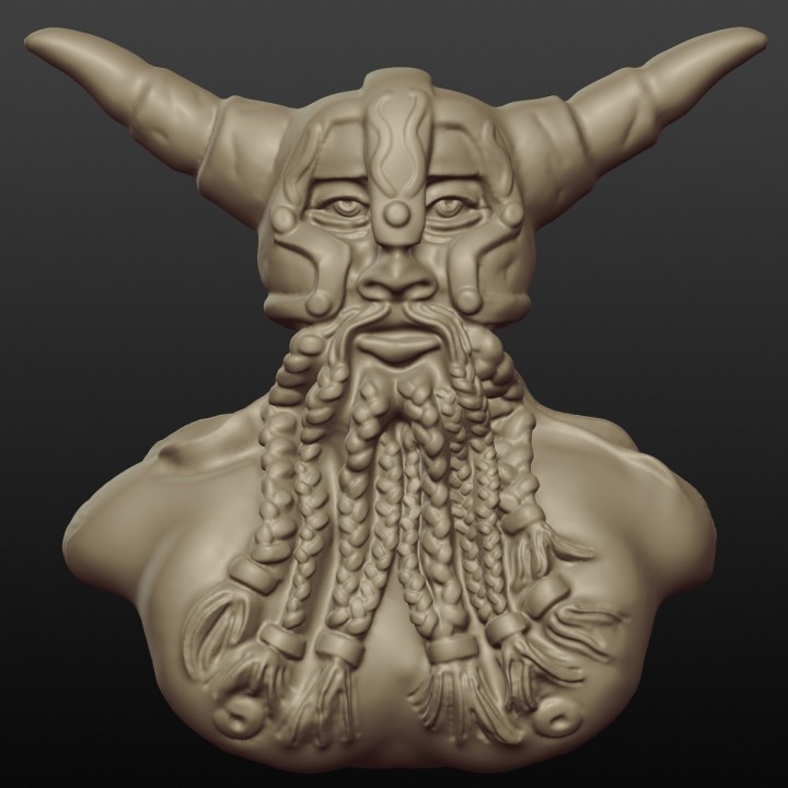 3D Printable Ragnar "octopus beard " by Grégory