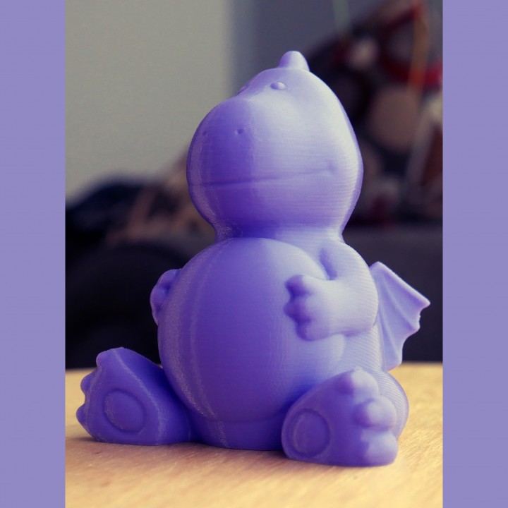 3D Printable Chubby dragon! by WildRoseBuilds