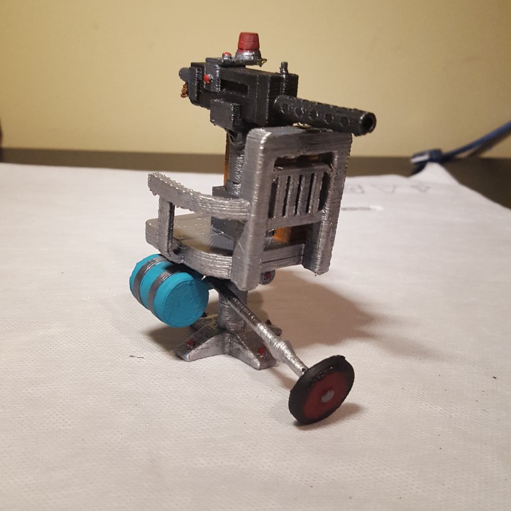 3D Printable Bioshock Turret by Kevin Ortiz