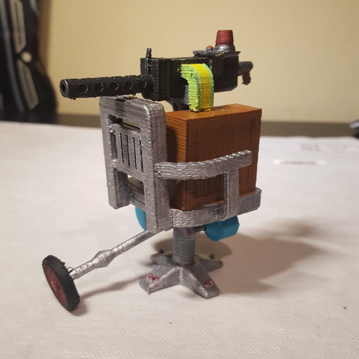 3D Printable Bioshock Turret by Kevin Ortiz