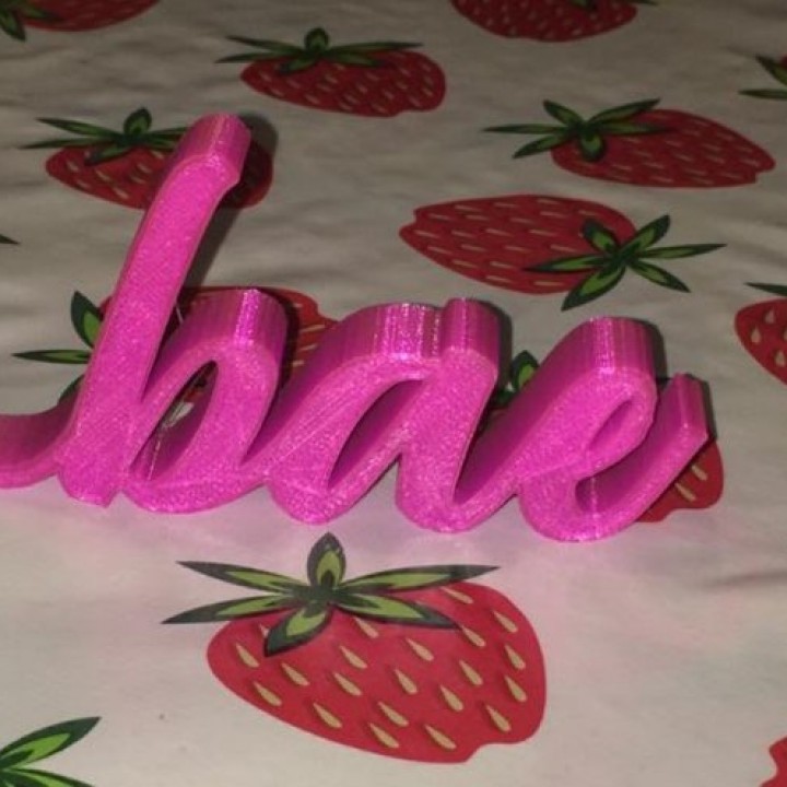 3D Printable BAE Word by Borja