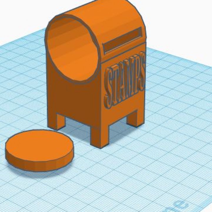 3D Printable Postage Stamp Holder by Kent Harris