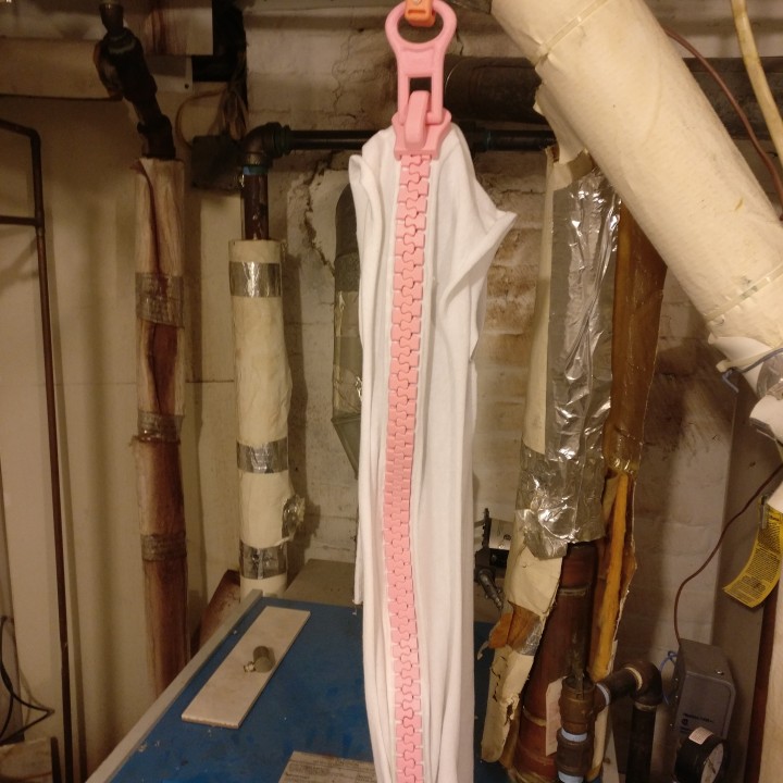 3D Printable Zipper 2 - Complete Zipper Assembly by David Naoum