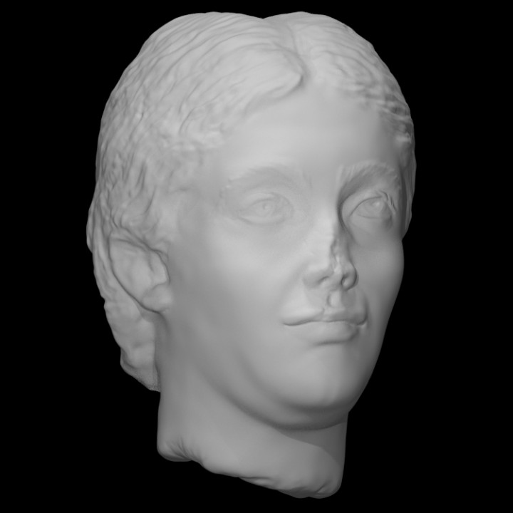 3D Printable Portrait of a young woman by Jadyn N. Marshall