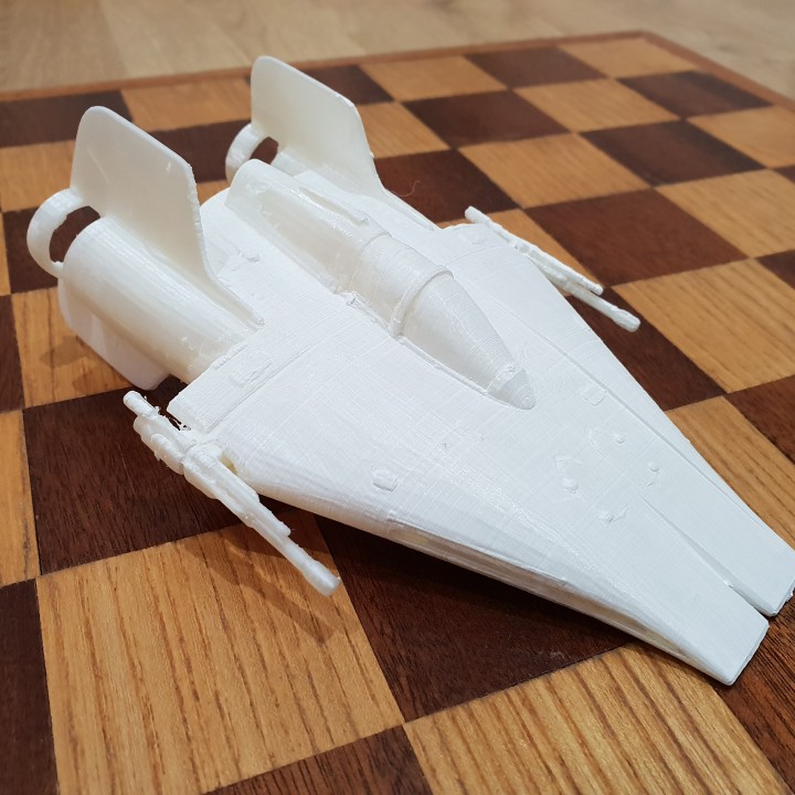 3D Printable A-wing from Star Wars by Saxon Fullwood