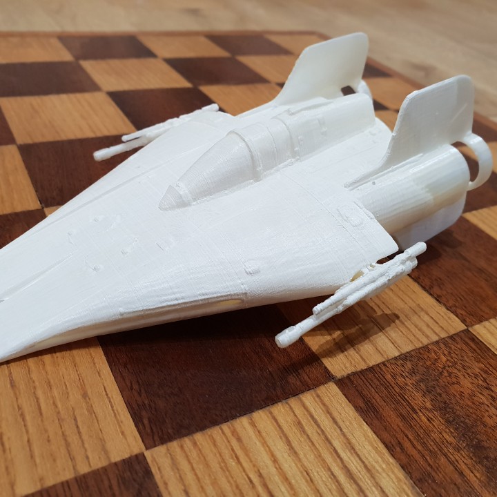3D Printable A-wing from Star Wars by Saxon Fullwood