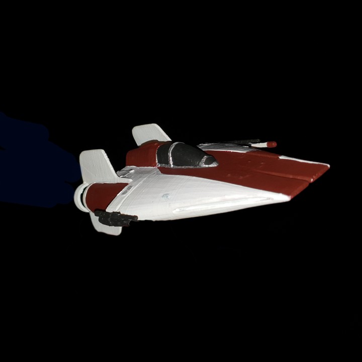 3D Printable A-wing from Star Wars by Saxon Fullwood