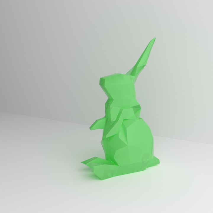 3D Printable How to Make a Low Poly Rabbit In SelfCAD by SelfCAD