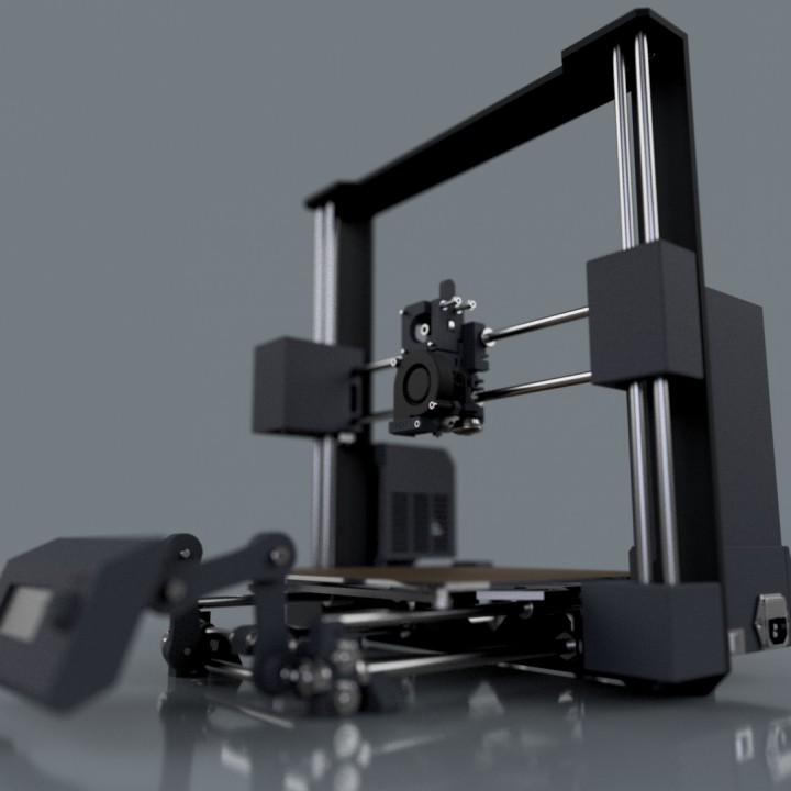 3D Printable Prusa LCD Arm by Laurentiu Neagu