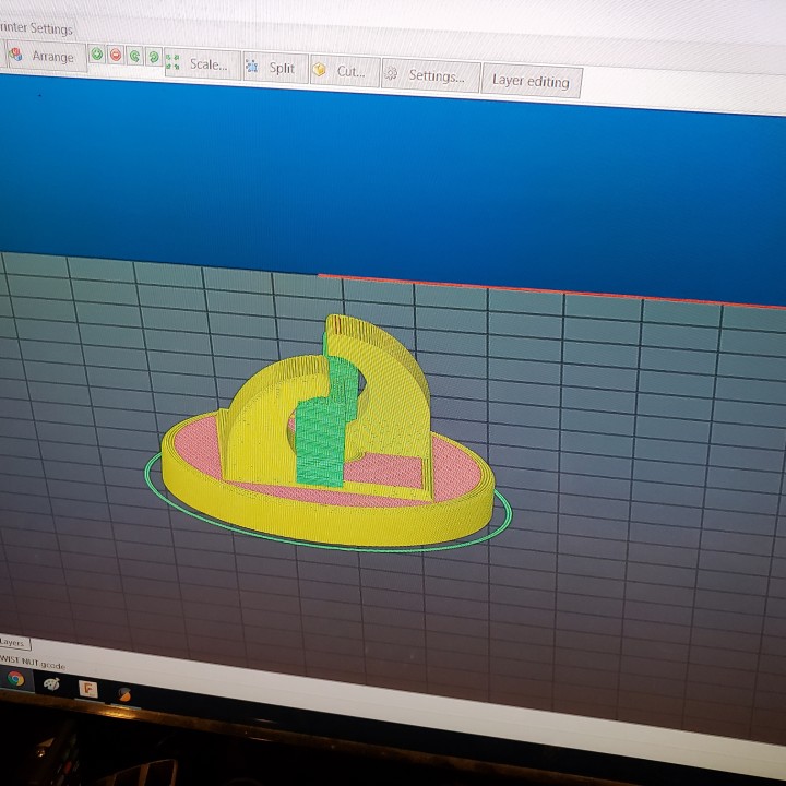 3D Printable Gingery Lathe Split Nut by Paul