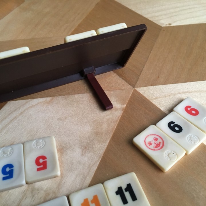 3D Printable Rummikub Tile Holder Tray Replacement Feet by Baschz Leeft
