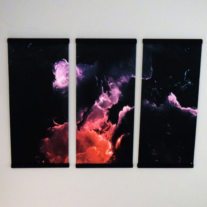 3D Printable Modern Magnetic Canvas Frame by Neil Sawhney