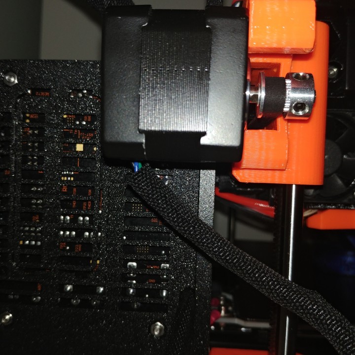 3D Printable Cable guide for X axis motor on Prusa by Jona Schröder