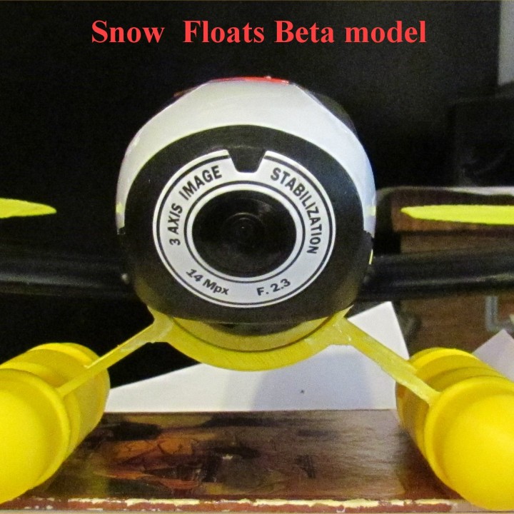 3D Printable snow Float holder by Bruce Benson