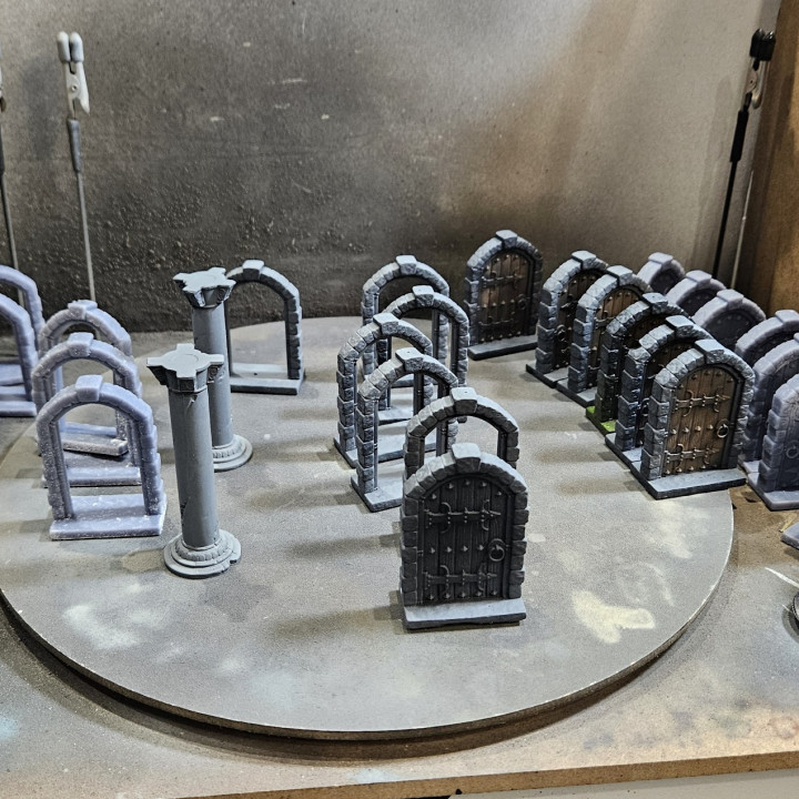 3D Print of Dungeon Doors by jeanvincentroy