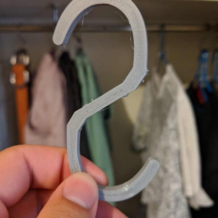 3D Printable Clothes Hanger Organiser by Square