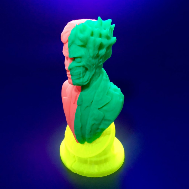 3D Printable Two-Face bust by Wekster