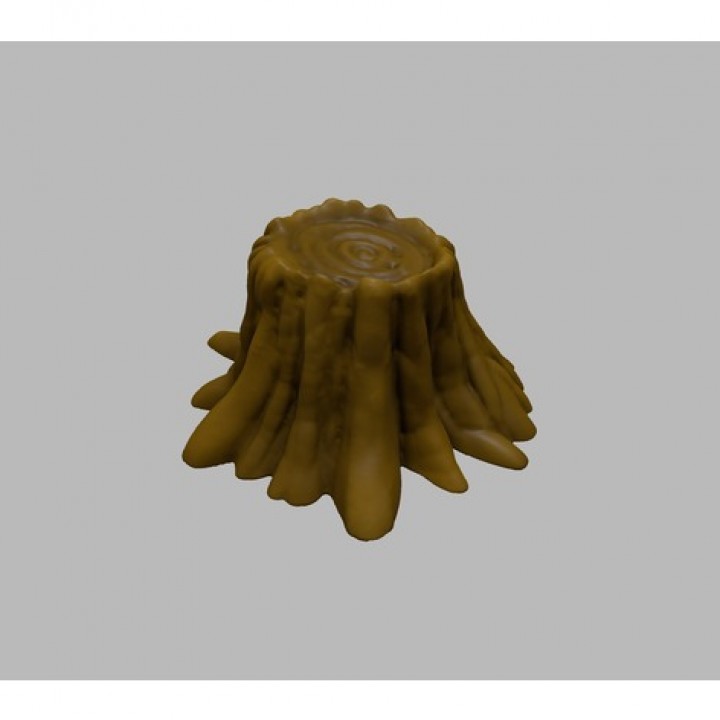 3D Printable Stump for Gloomhaven by Jon Robelia, Robagon3D